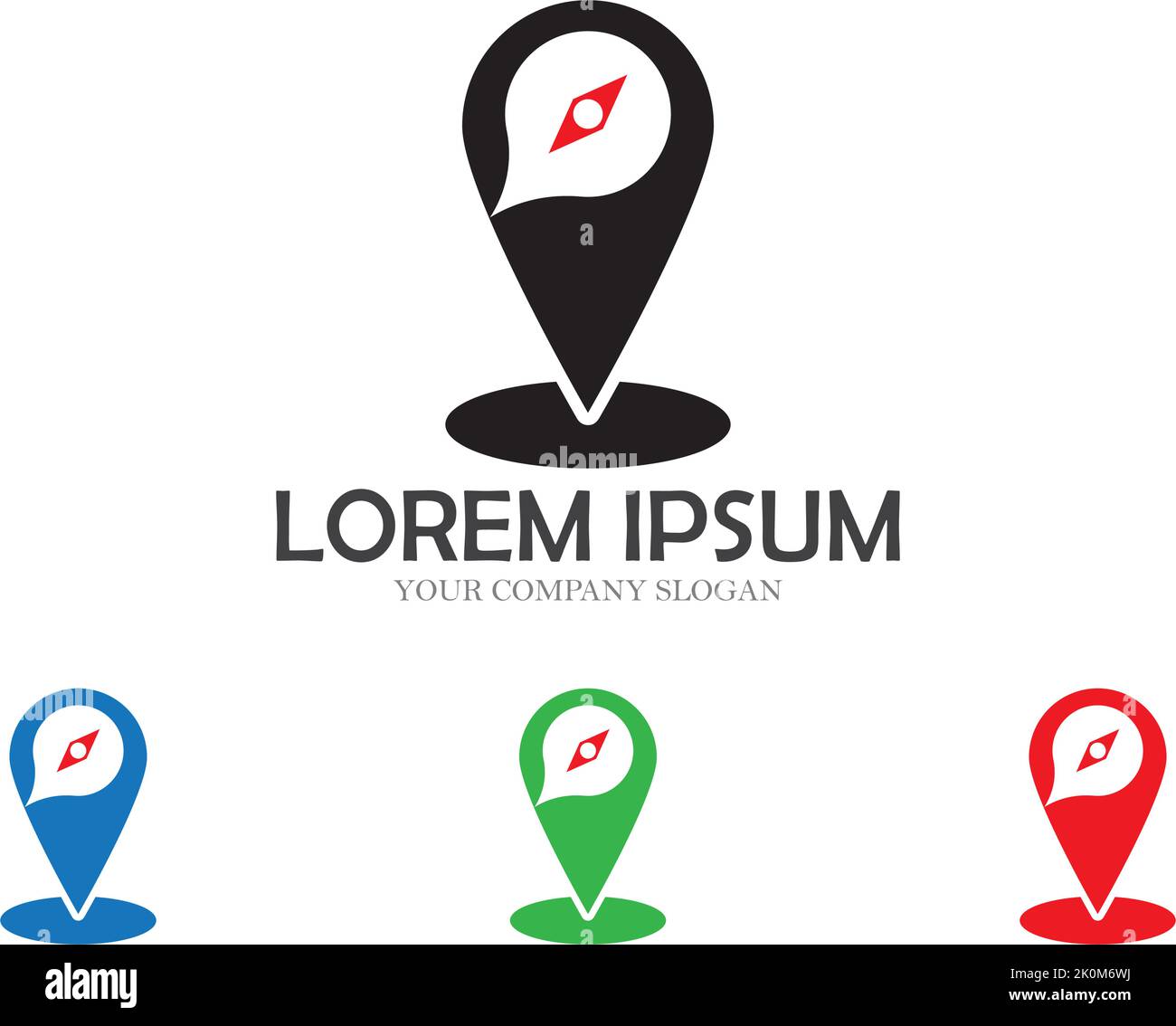 map pointer, map pin, map icon. arrow pin, compass location concept ...