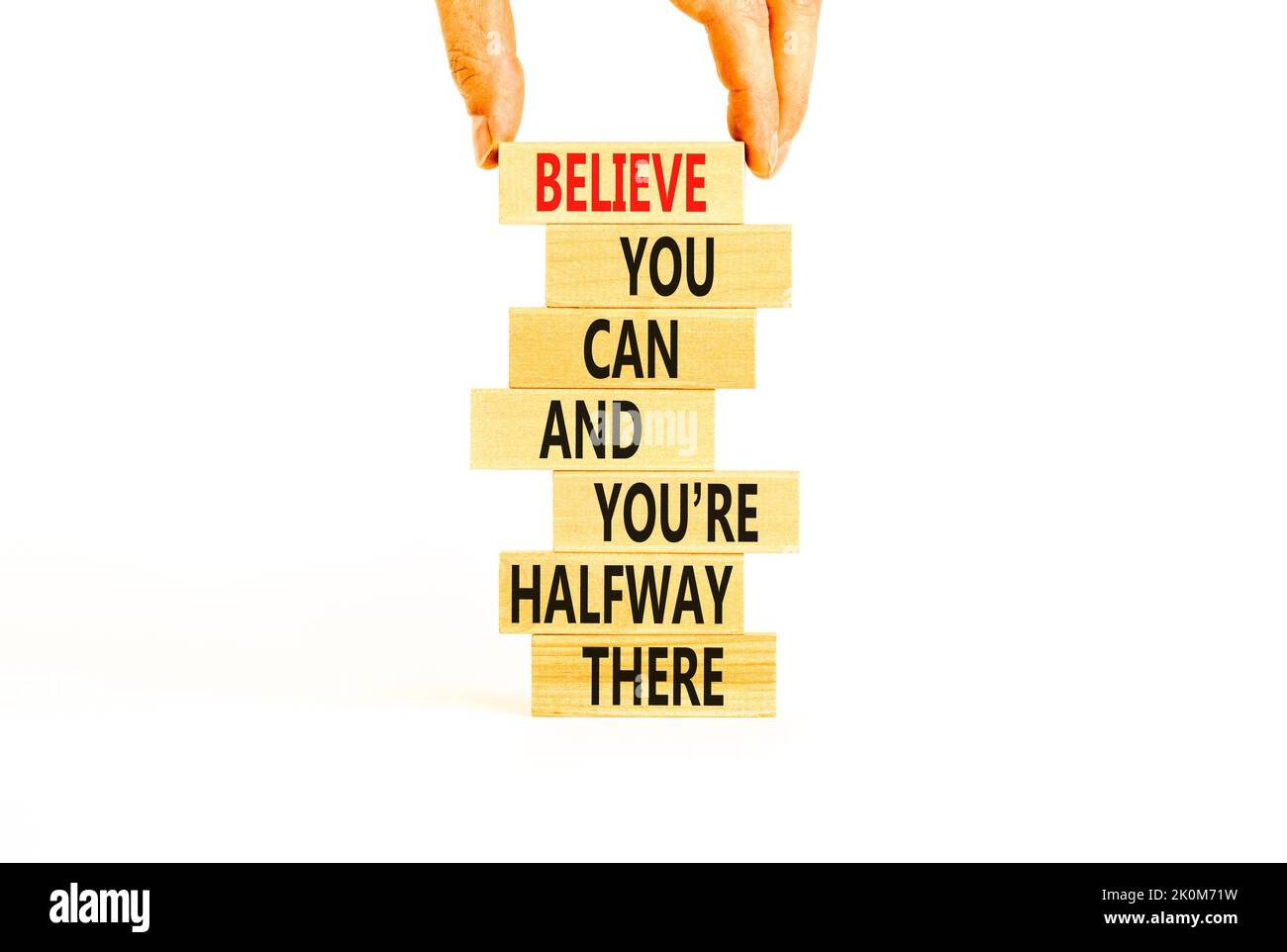 You can symbol. Concept words Believe you can and you are halfway there ...