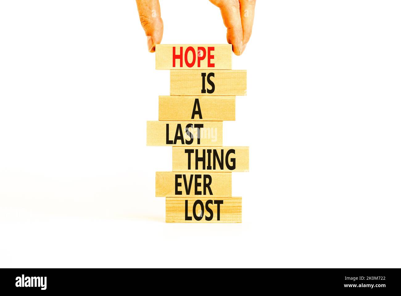 Do not lost hope symbol. Concept words Hope is a last thing ever lost ...