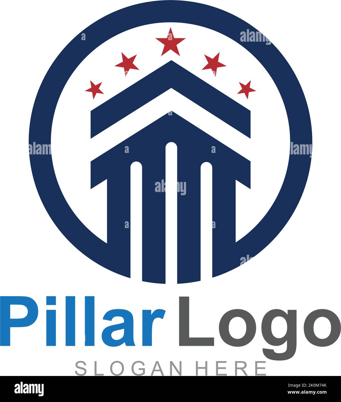 Pillar Logo Template,Column Vector Illustration icon Stock Vector Image ...