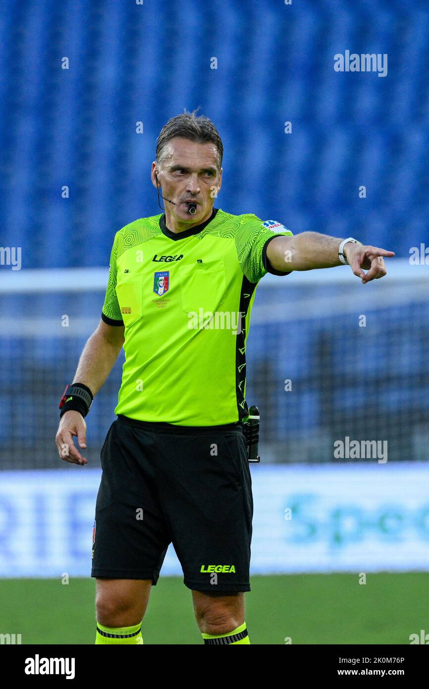 Rome, Italy. 11th Sep, 2022. Massimiliano Irrati referee during the ...