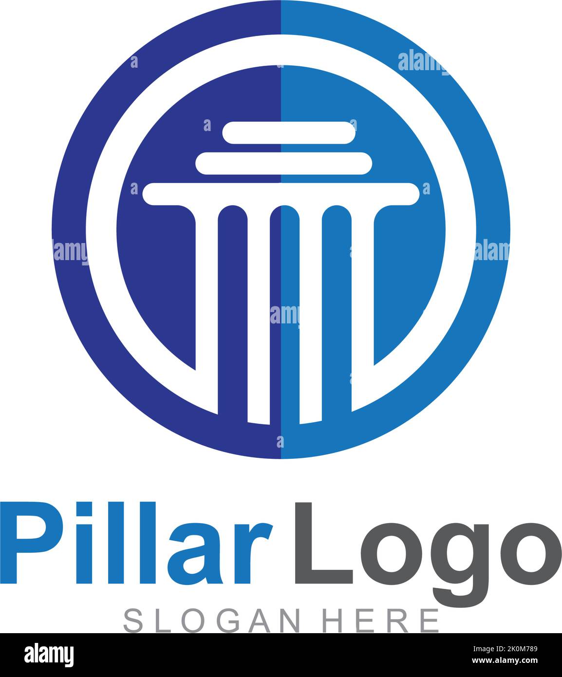 Pillar Logo Template,Column Vector Illustration icon Stock Vector Image ...
