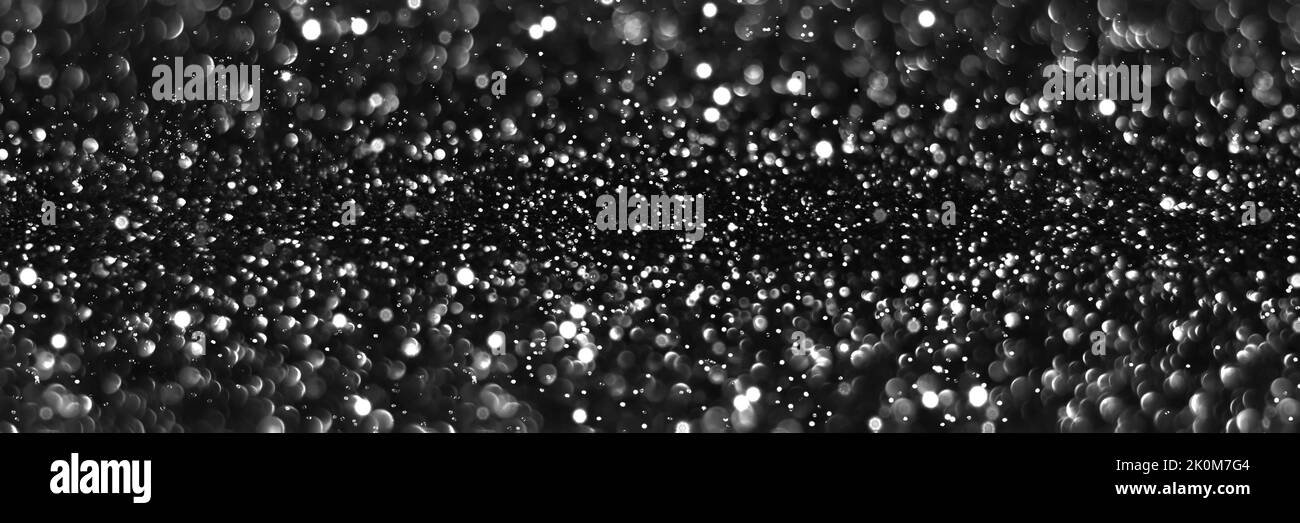 Gray black sparkling glitter bokeh background, christmas abstract ...