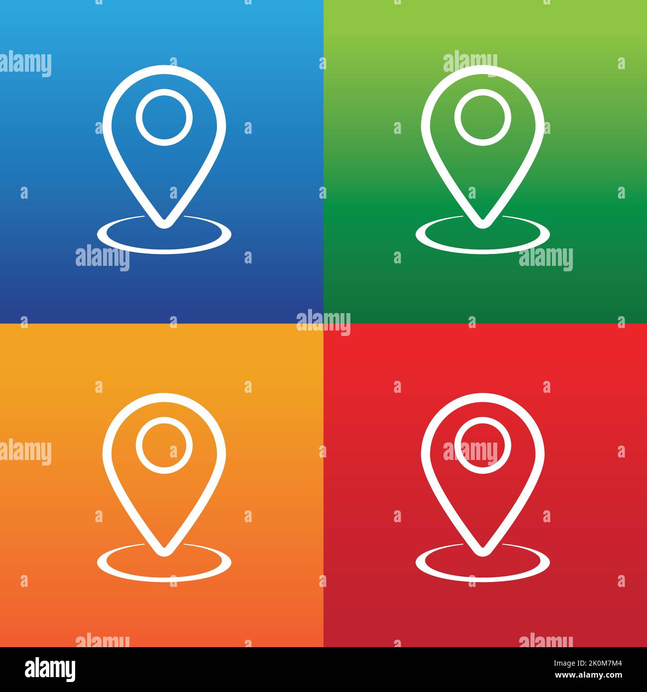 map pointer, map pin, map icon. arrow pin, compass location concept ...