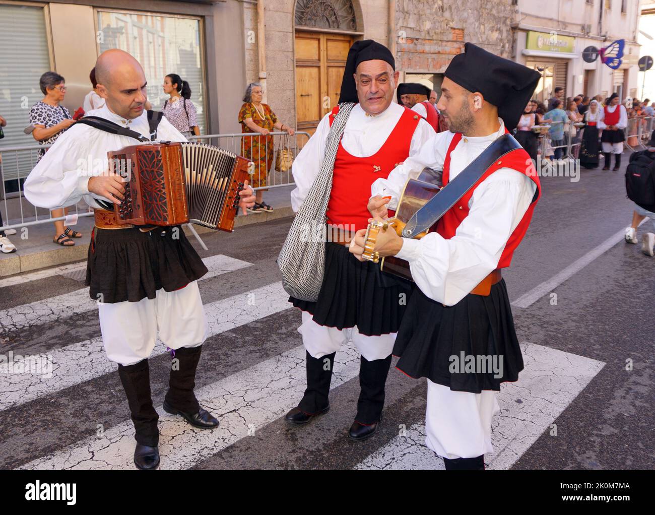 Sassari, Sardinia, Italy. Cavalcata Sarda 2022, traditional parade of ...