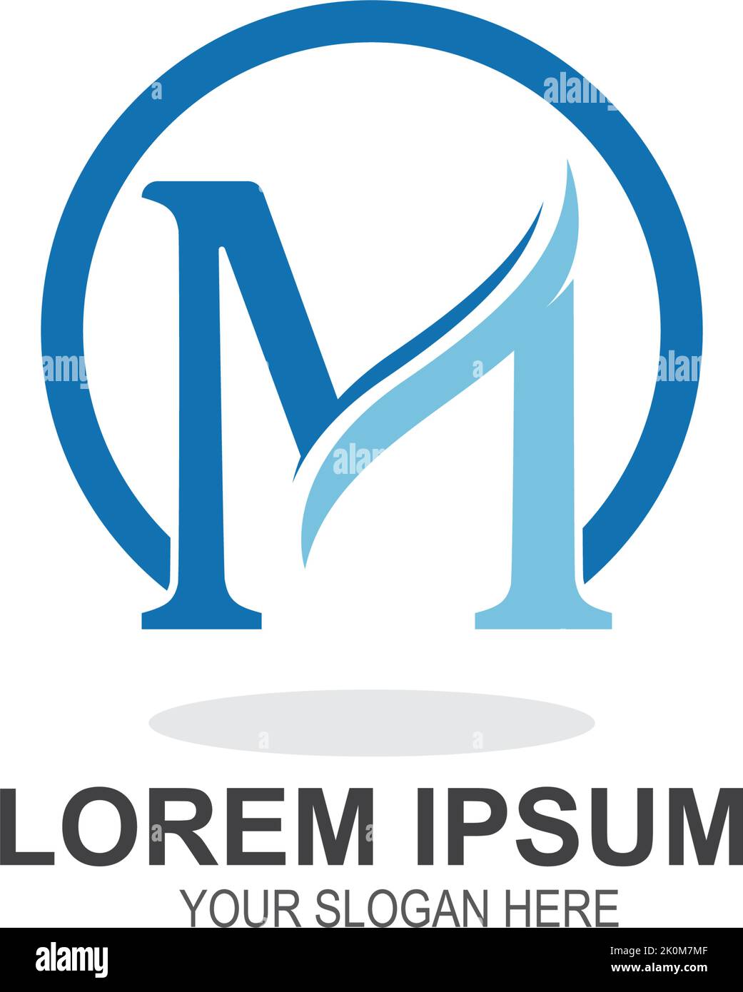 M Letter Logo Template vector illustration design Stock Vector Image ...