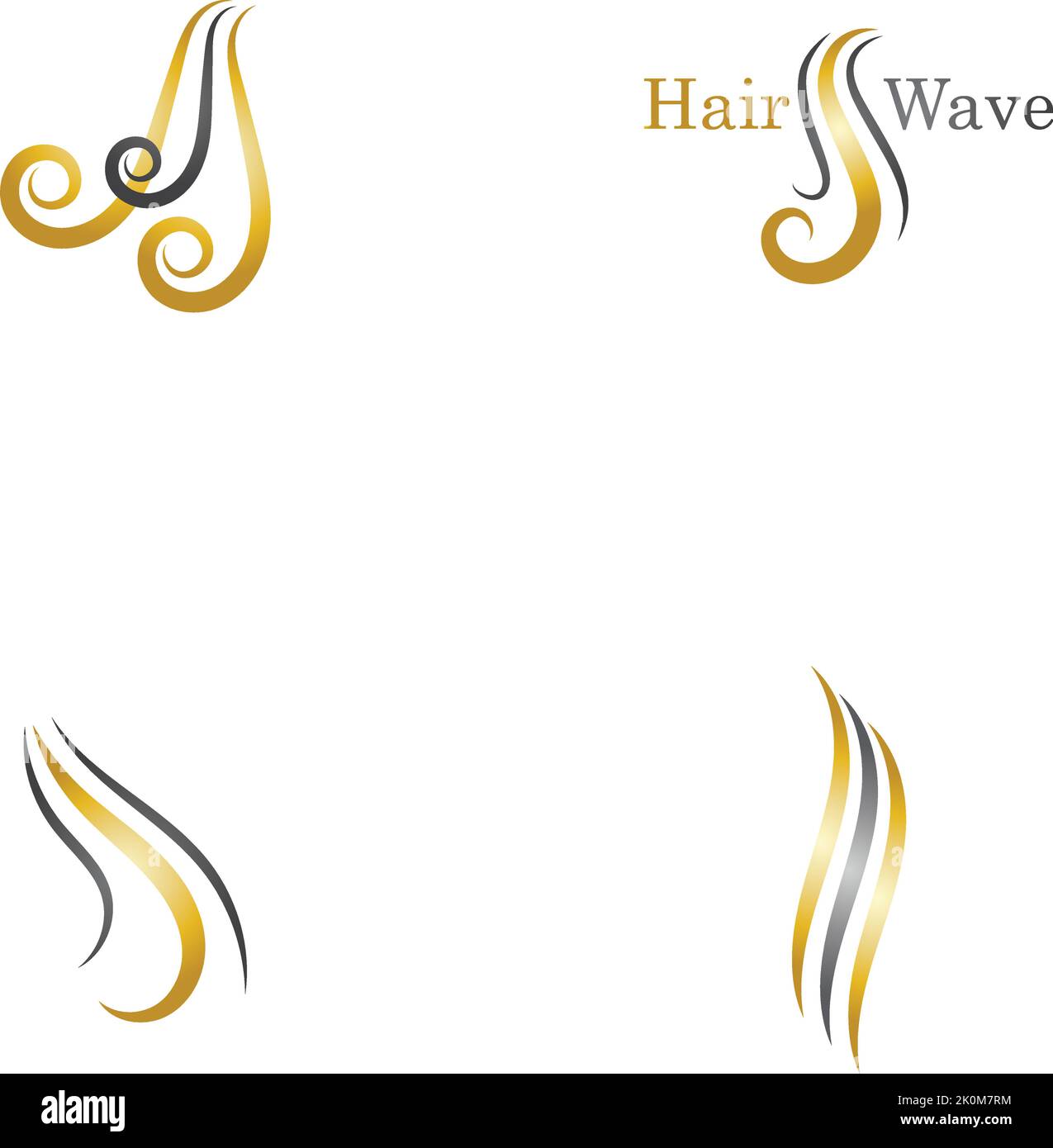 Hair wave logo vector icon template Stock Vector Image & Art - Alamy