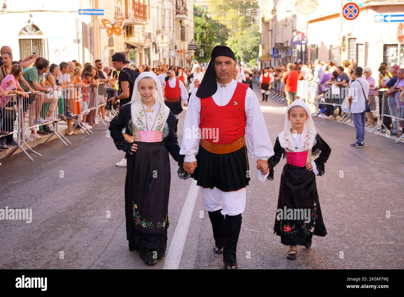 Sassari, Sardinia, Italy. Cavalcata Sarda 2022, traditional parade of ...