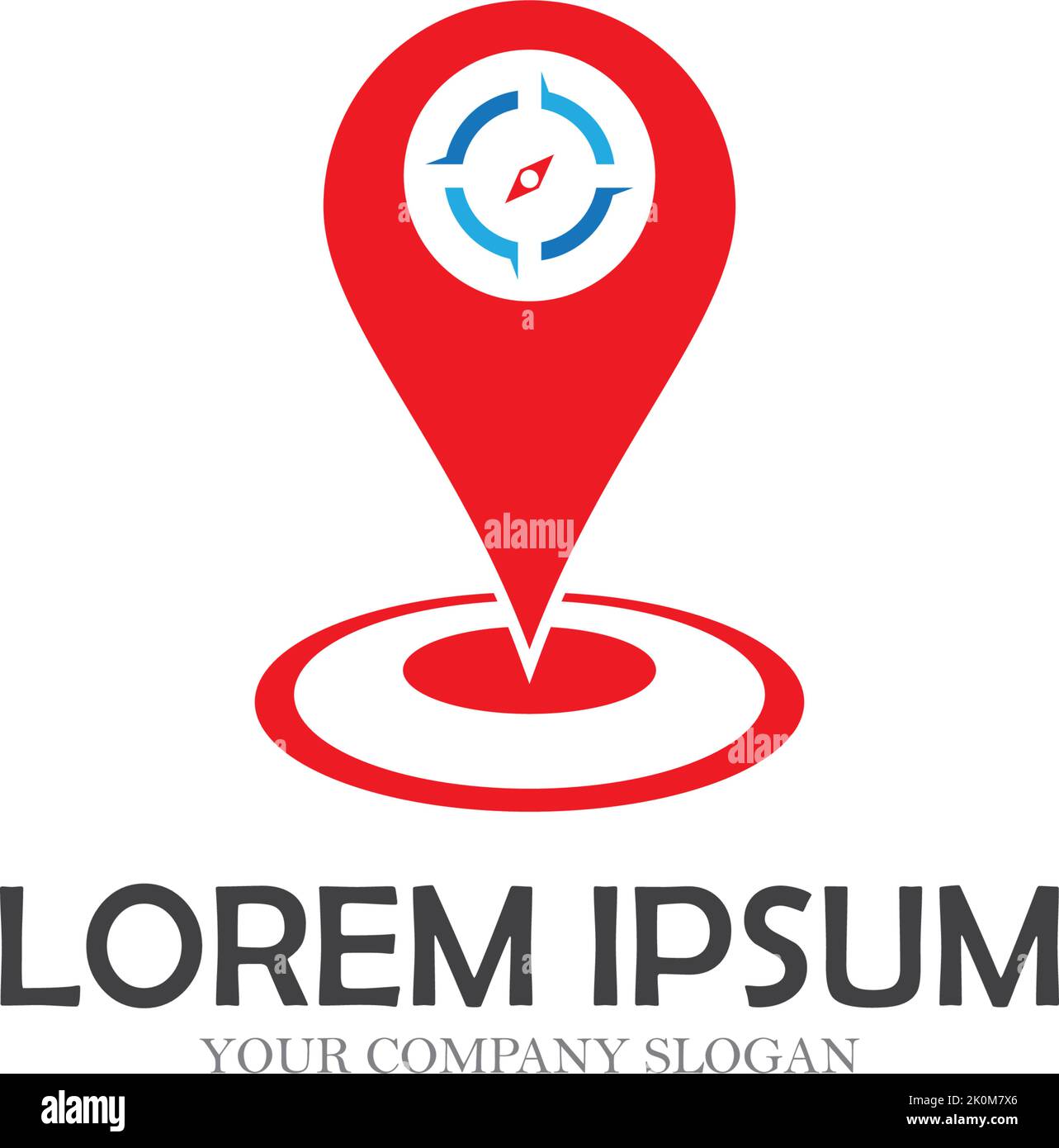 map pointer, map pin, map icon. arrow pin, compass location concept ...