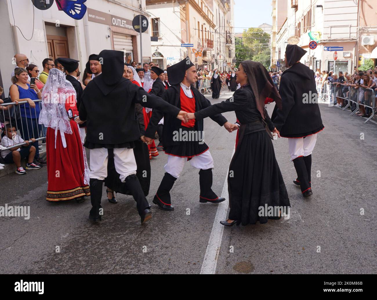 Sassari, Sardinia, Italy. Cavalcata Sarda 2022, traditional parade of ...