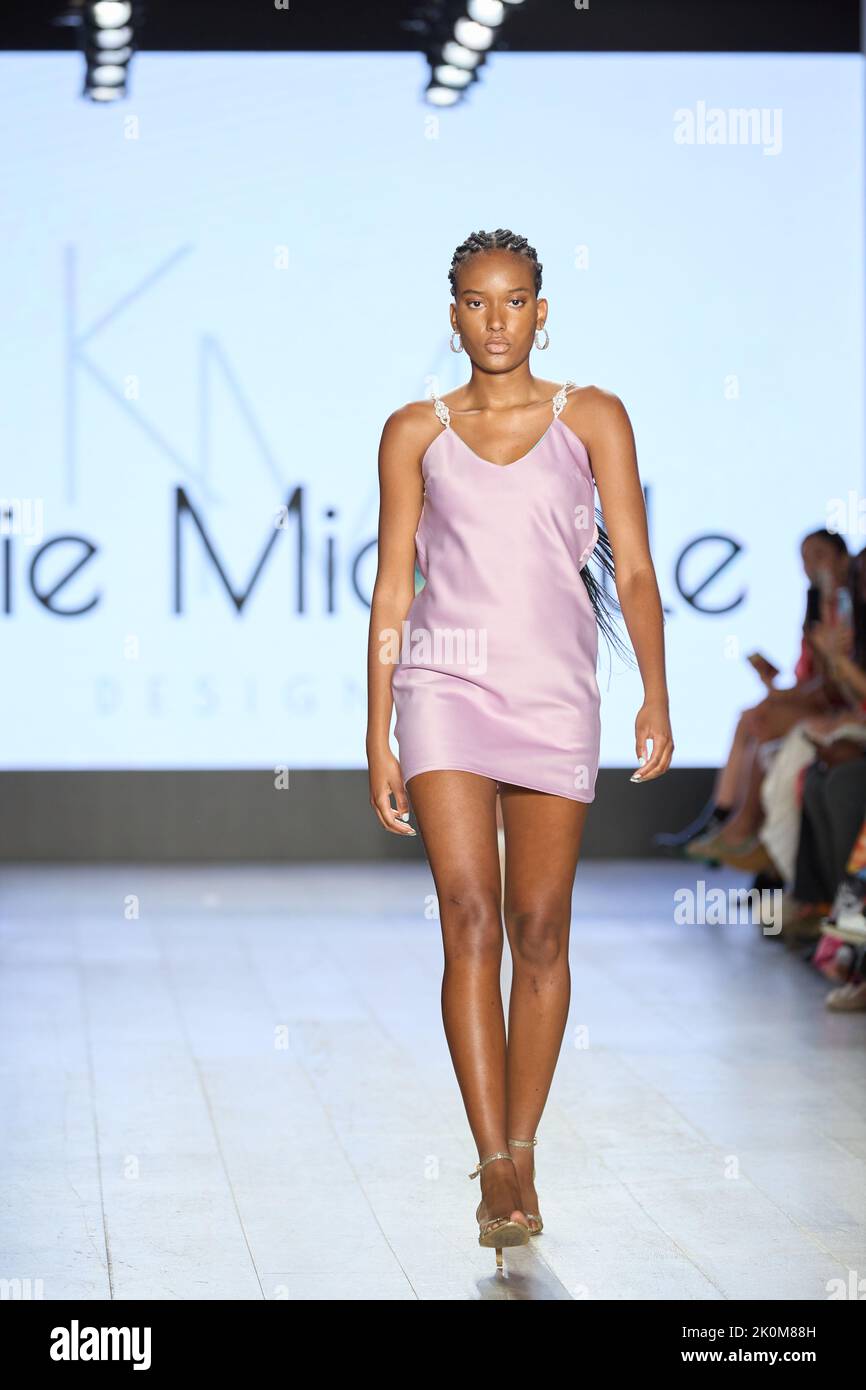 New York, NY, USA. 12th Sep, 2022. Kylie Michelle presents her runway ...