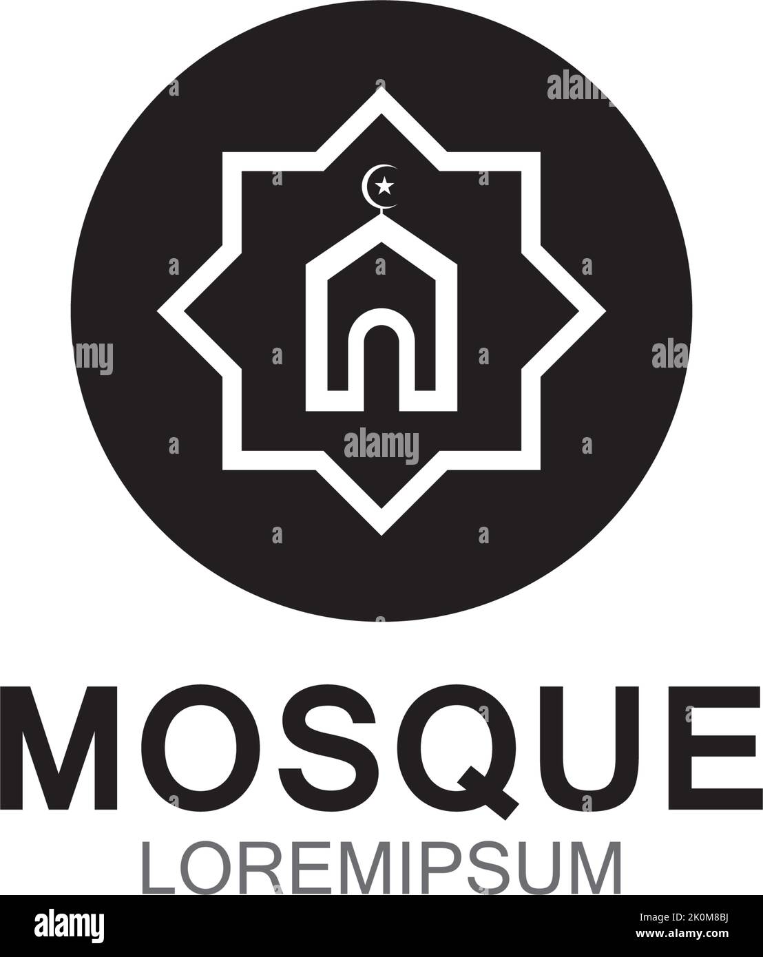 Modern mosque logo symbol or icon template Stock Vector Image & Art - Alamy