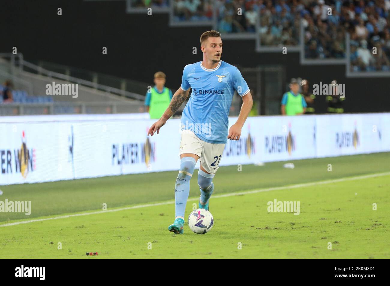 Roma, Italy. 11th Sep, 2022. (9/11/2022) Sergej Milinkovic-Savic During ...