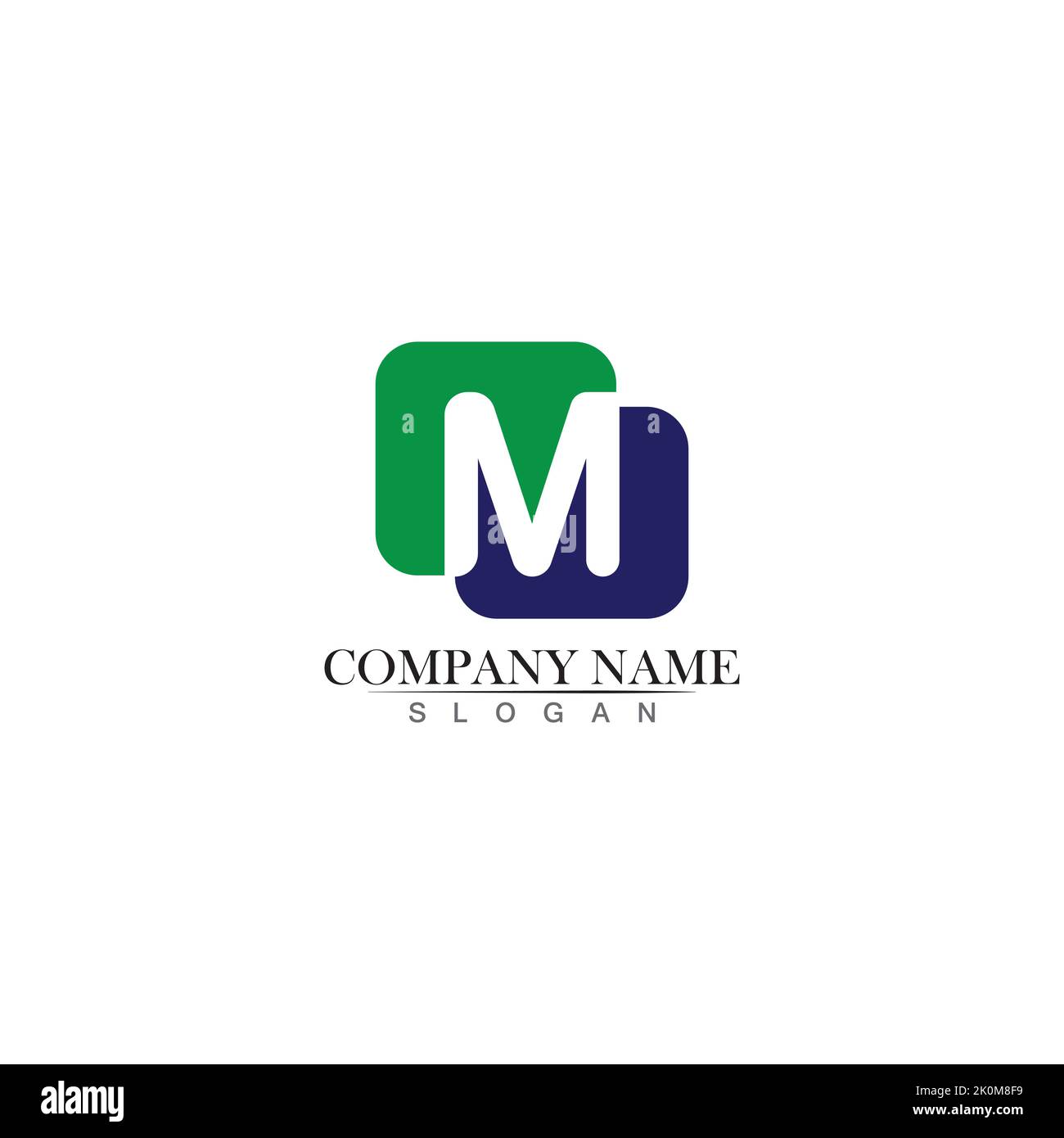 M Logo Template vector illustration design Stock Vector Image & Art - Alamy