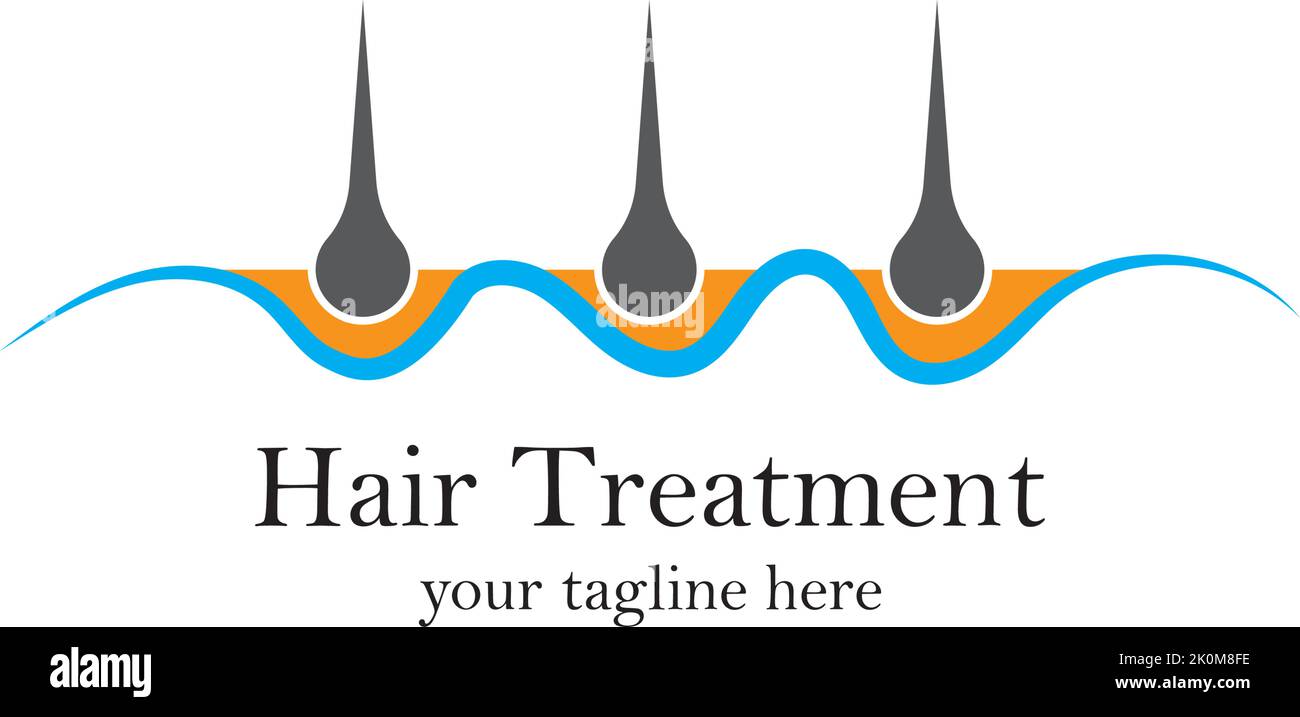 Hair treatment logo vector icon template Stock Vector Image & Art - Alamy