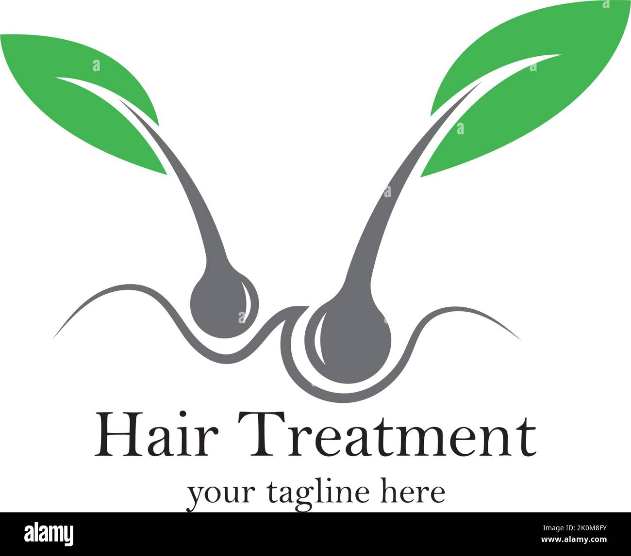 Hair treatment logo vector icon template Stock Vector Image & Art - Alamy