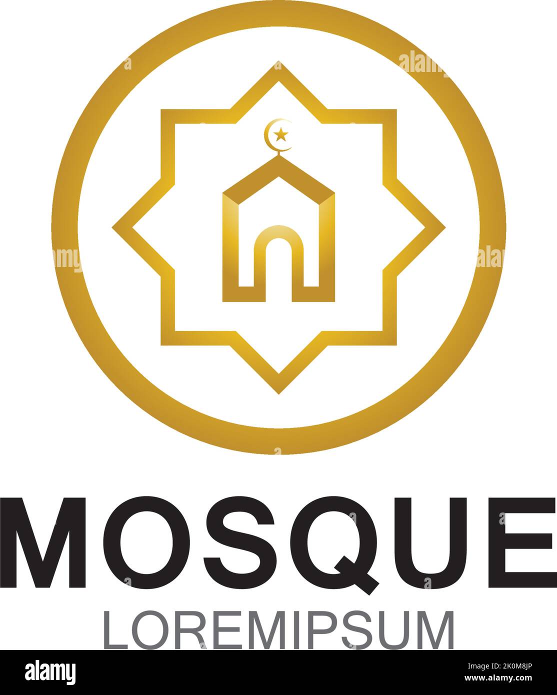 Modern mosque logo symbol or icon template Stock Vector Image & Art - Alamy