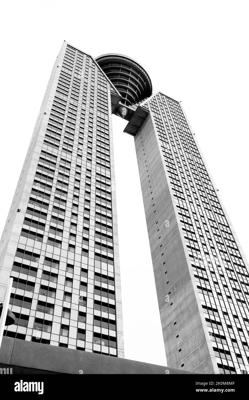 Benidorm, Alicante, Spain- September 11, 2022: Modern architecture ...