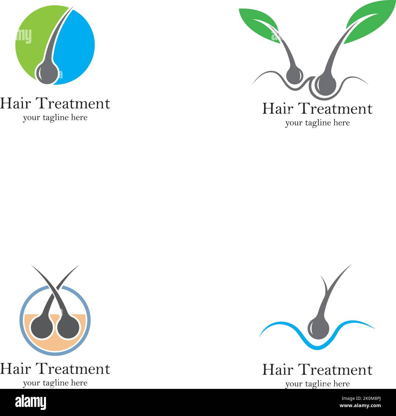 Hair treatment logo vector icon template Stock Vector Image & Art - Alamy