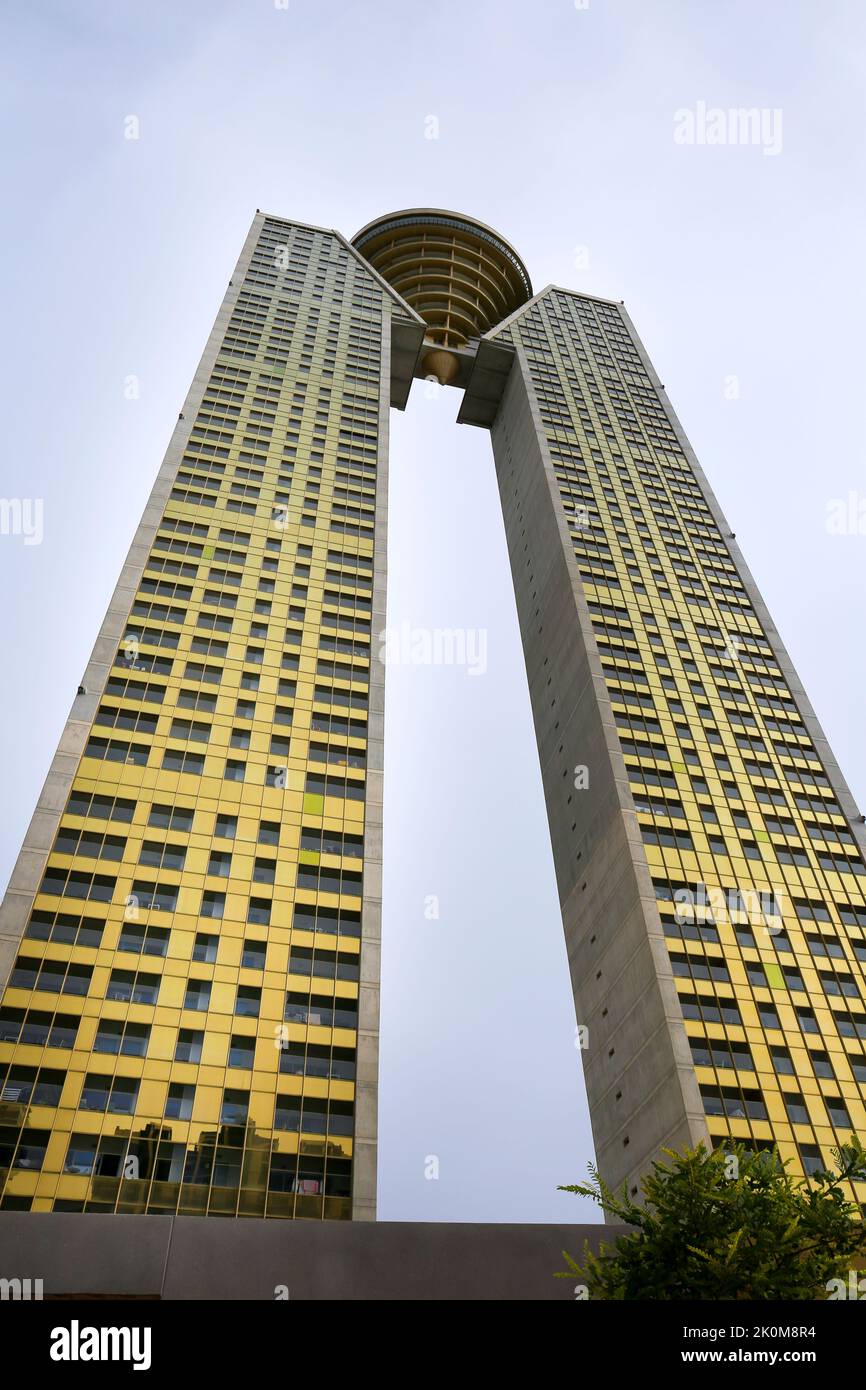 Benidorm, Alicante, Spain- September 11, 2022: Modern architecture ...