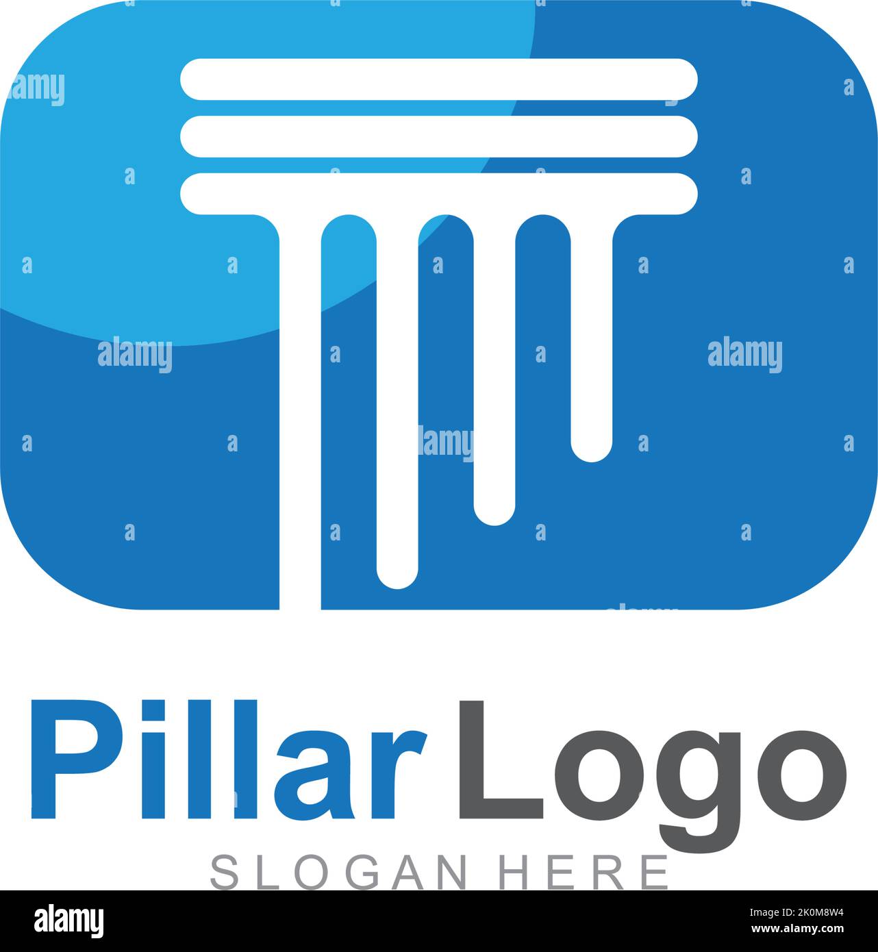 Pillar Logo Template,Column Vector Illustration icon Stock Vector Image ...