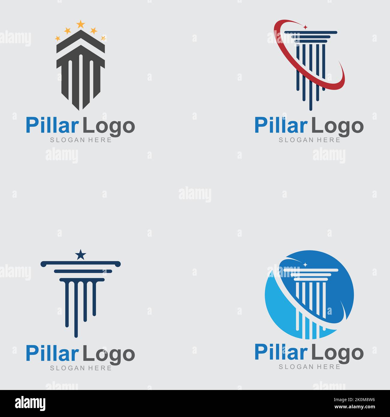 Pillar Logo Template,Column Vector Illustration icon Stock Vector Image ...
