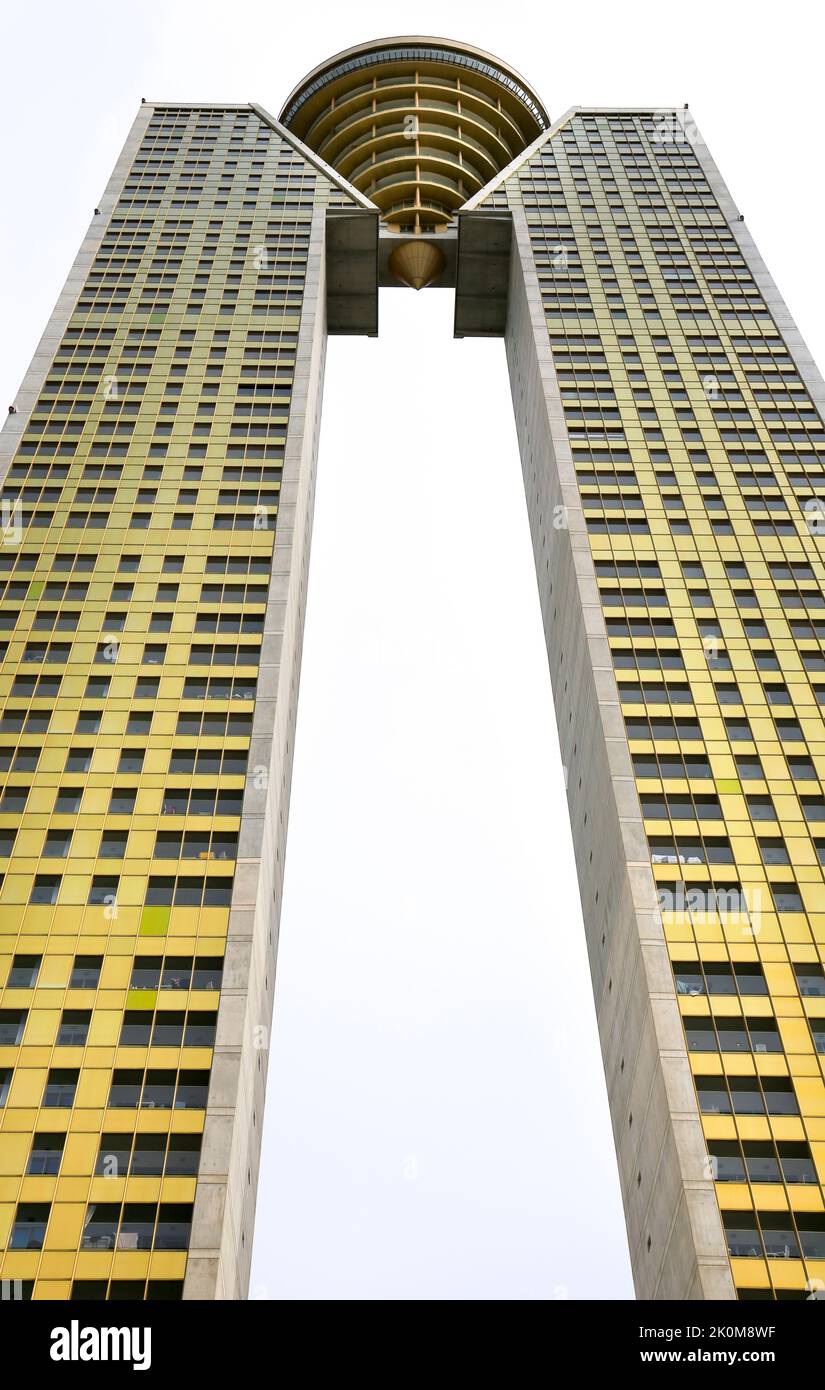 Benidorm, Alicante, Spain- September 11, 2022: Modern architecture ...