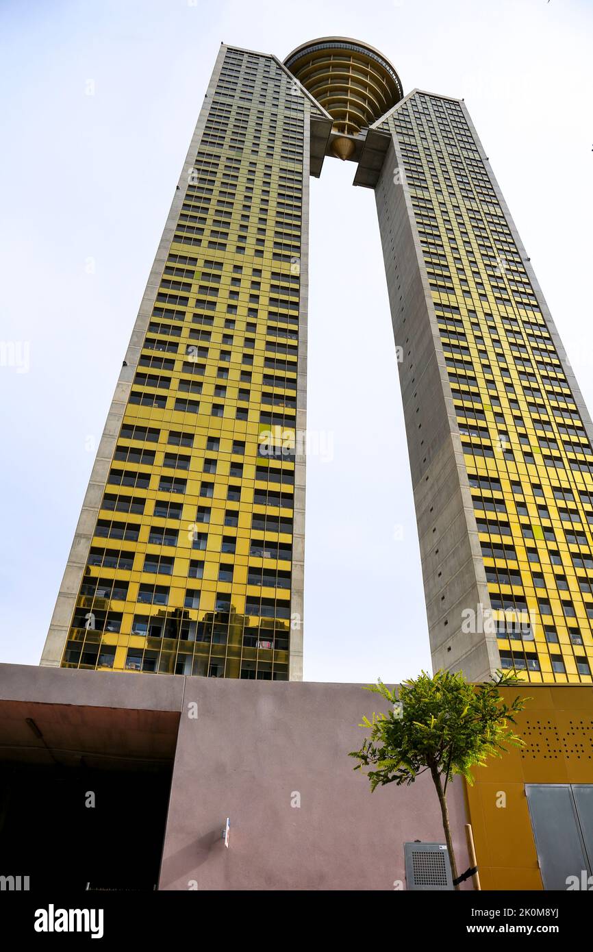 Benidorm, Alicante, Spain- September 11, 2022: Modern architecture ...