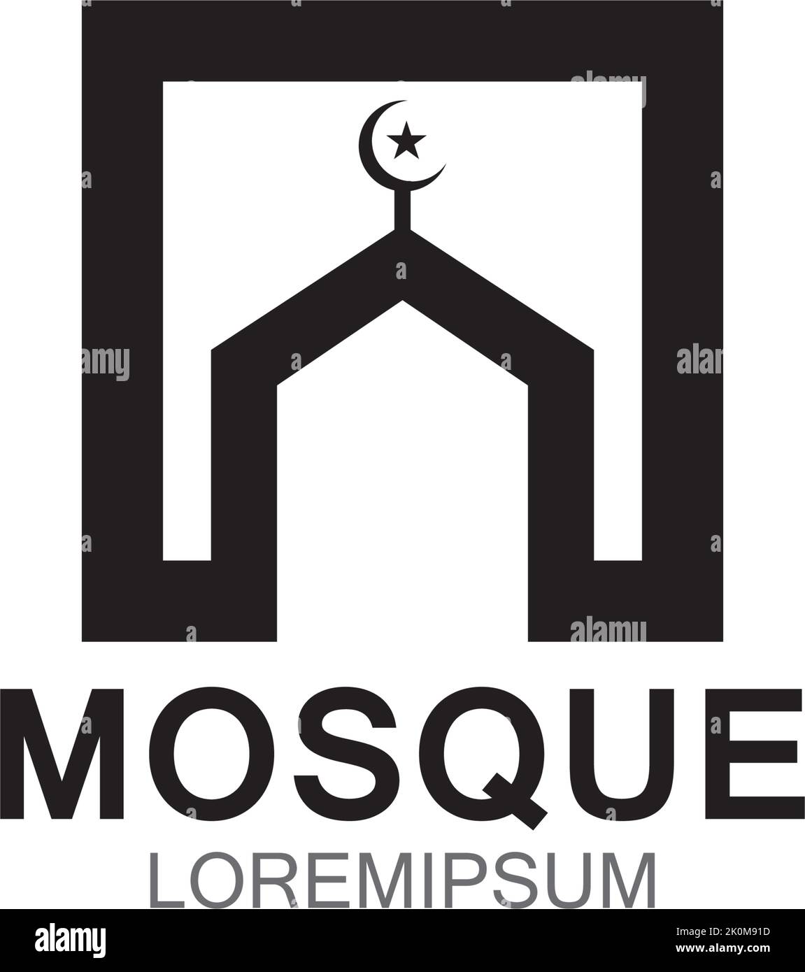 Modern mosque logo symbol or icon template Stock Vector Image & Art - Alamy