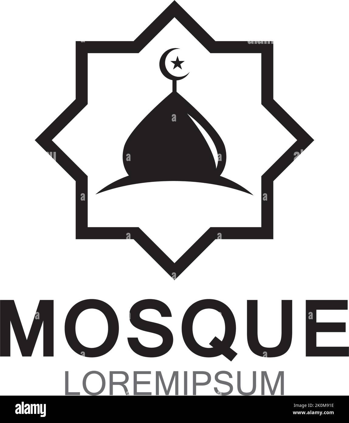 Modern mosque logo symbol or icon template Stock Vector Image & Art - Alamy