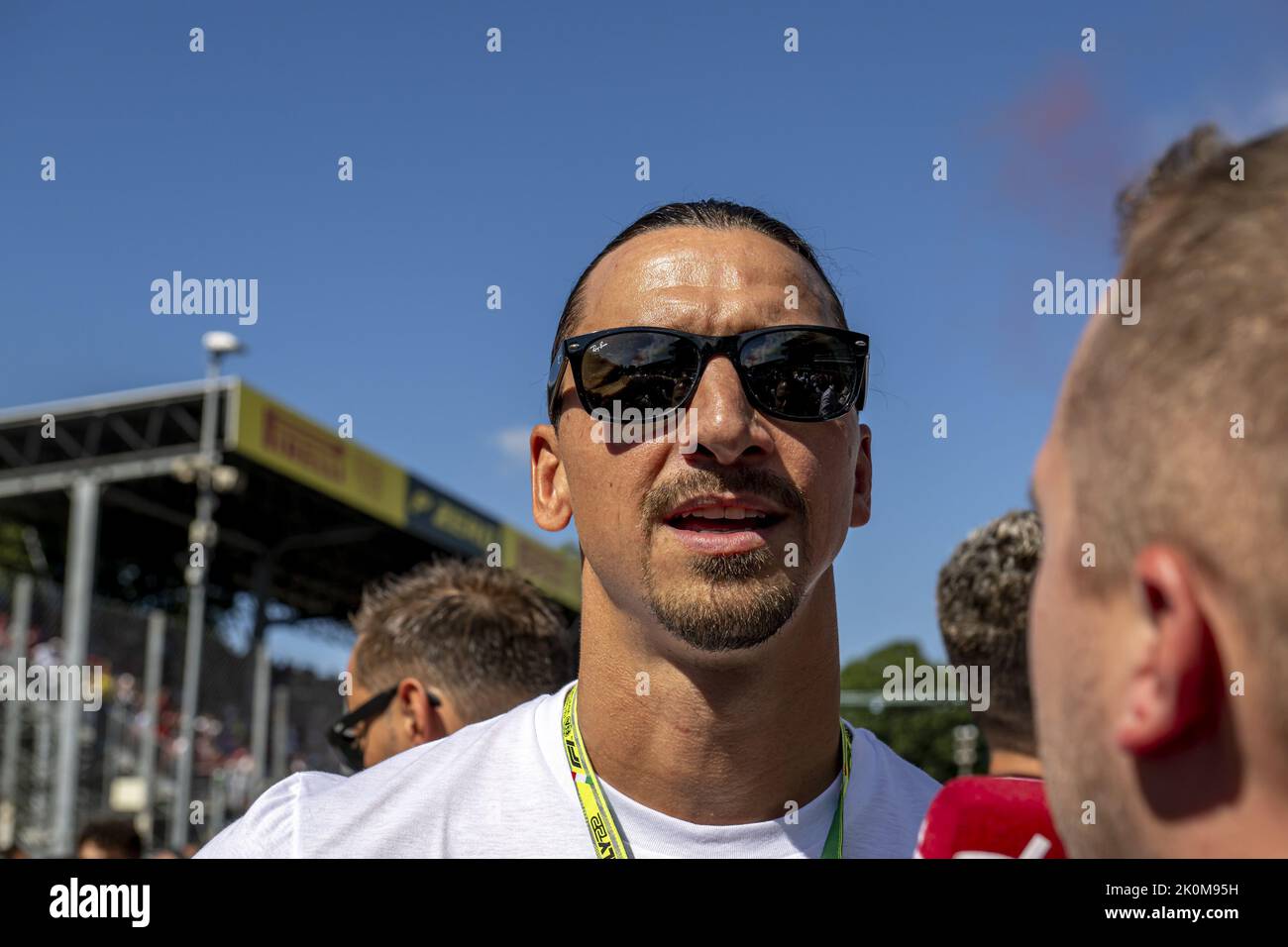 Monza - 11-09-2022, Monza Circuit, Zlatan Ibrahimovic at the Formula 1 ...