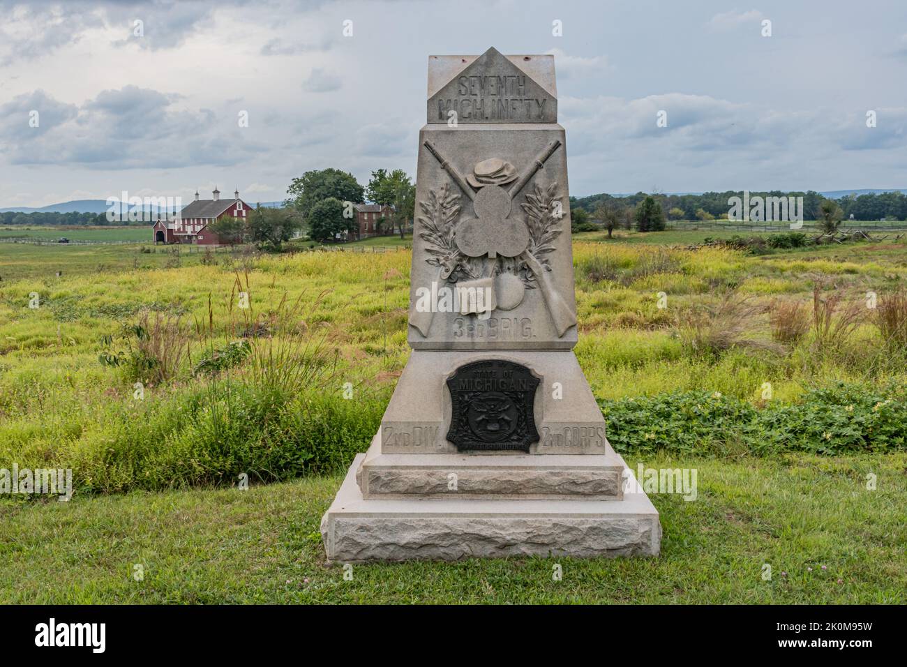 Monument to the 7th Michigan Infantry Regiment, Gettysburg ...