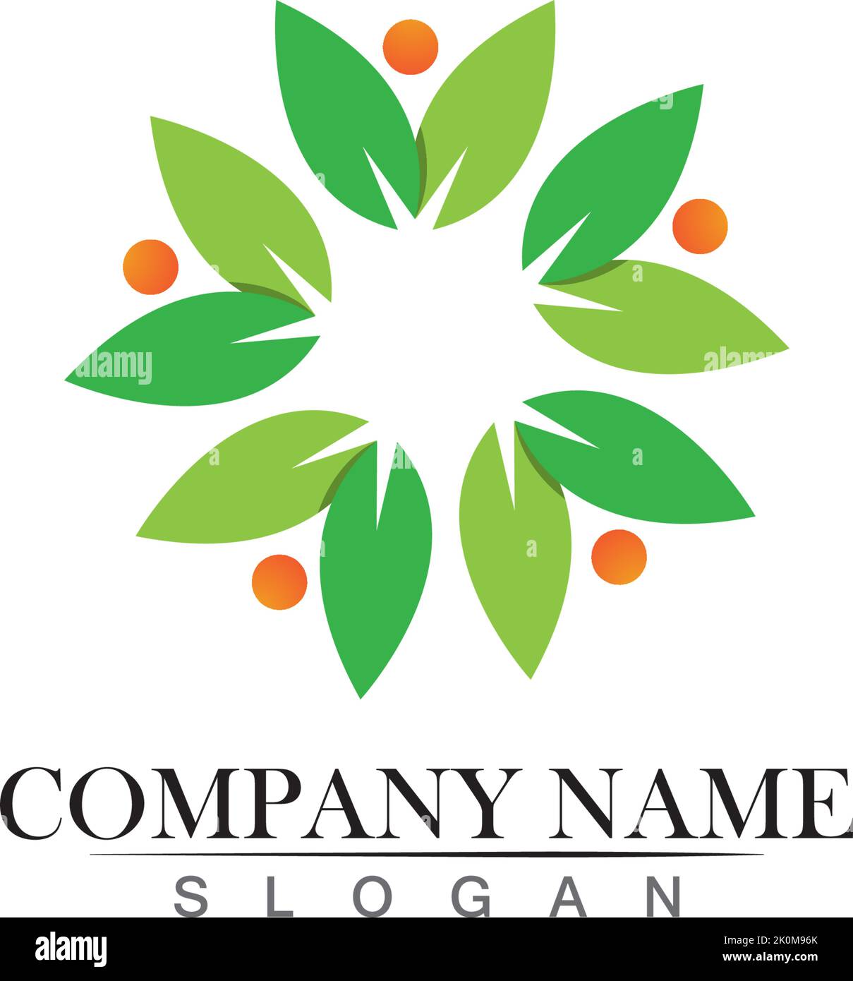 Tree leaf vector logo design eco friendly concept Stock Vector Image ...