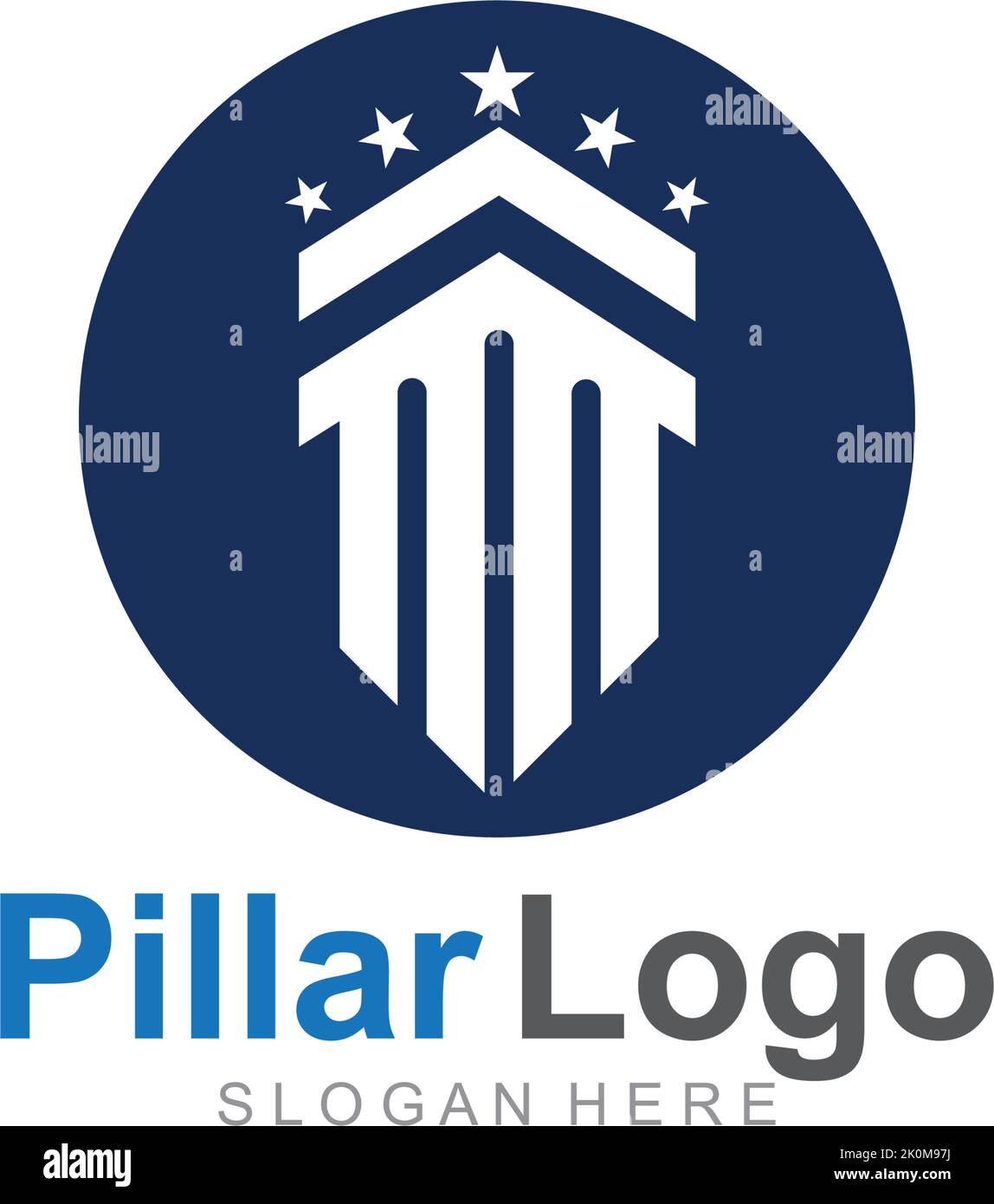 Pillar Logo Template,Column Vector Illustration icon Stock Vector Image ...