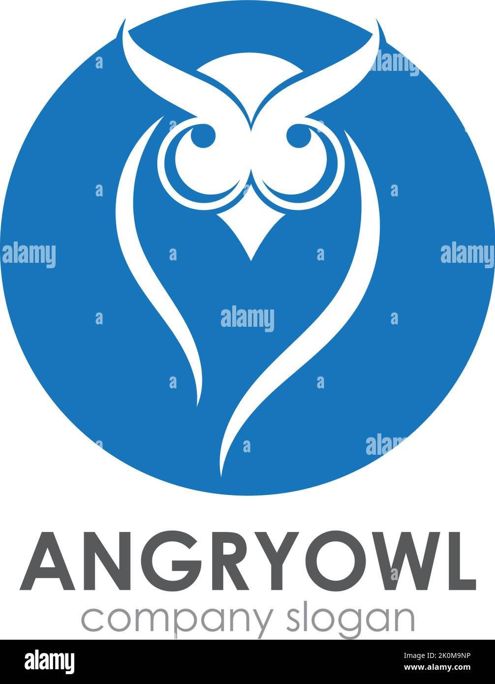 Angry Owl Logo Template Design Vector, Emblem, Design Concept, Creative ...