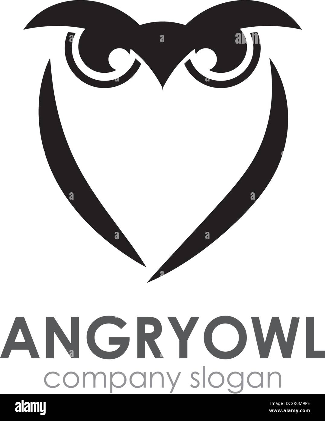 Angry Owl Logo Template Design Vector, Emblem, Design Concept, Creative ...