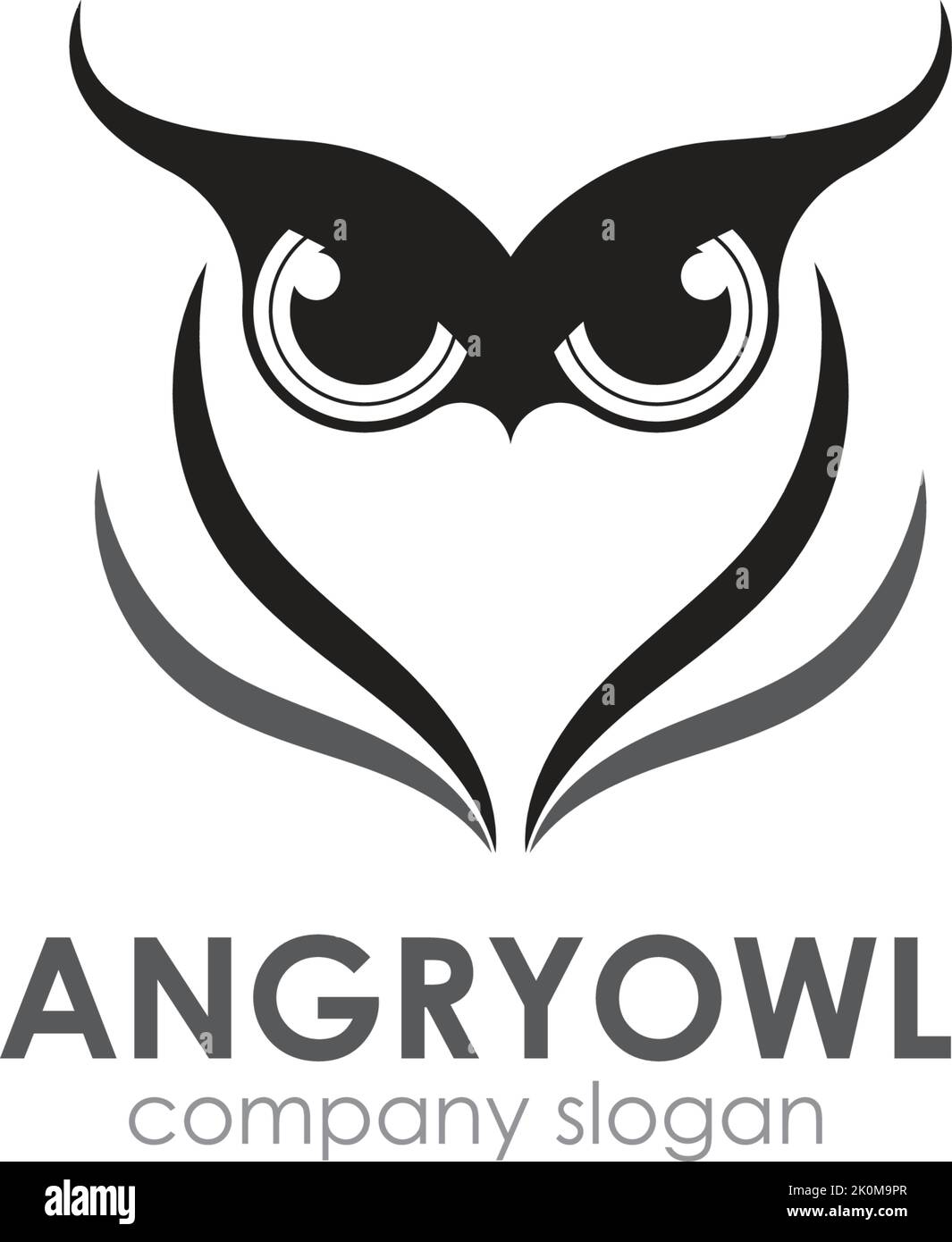 Angry Owl Logo Template Design Vector, Emblem, Design Concept, Creative ...