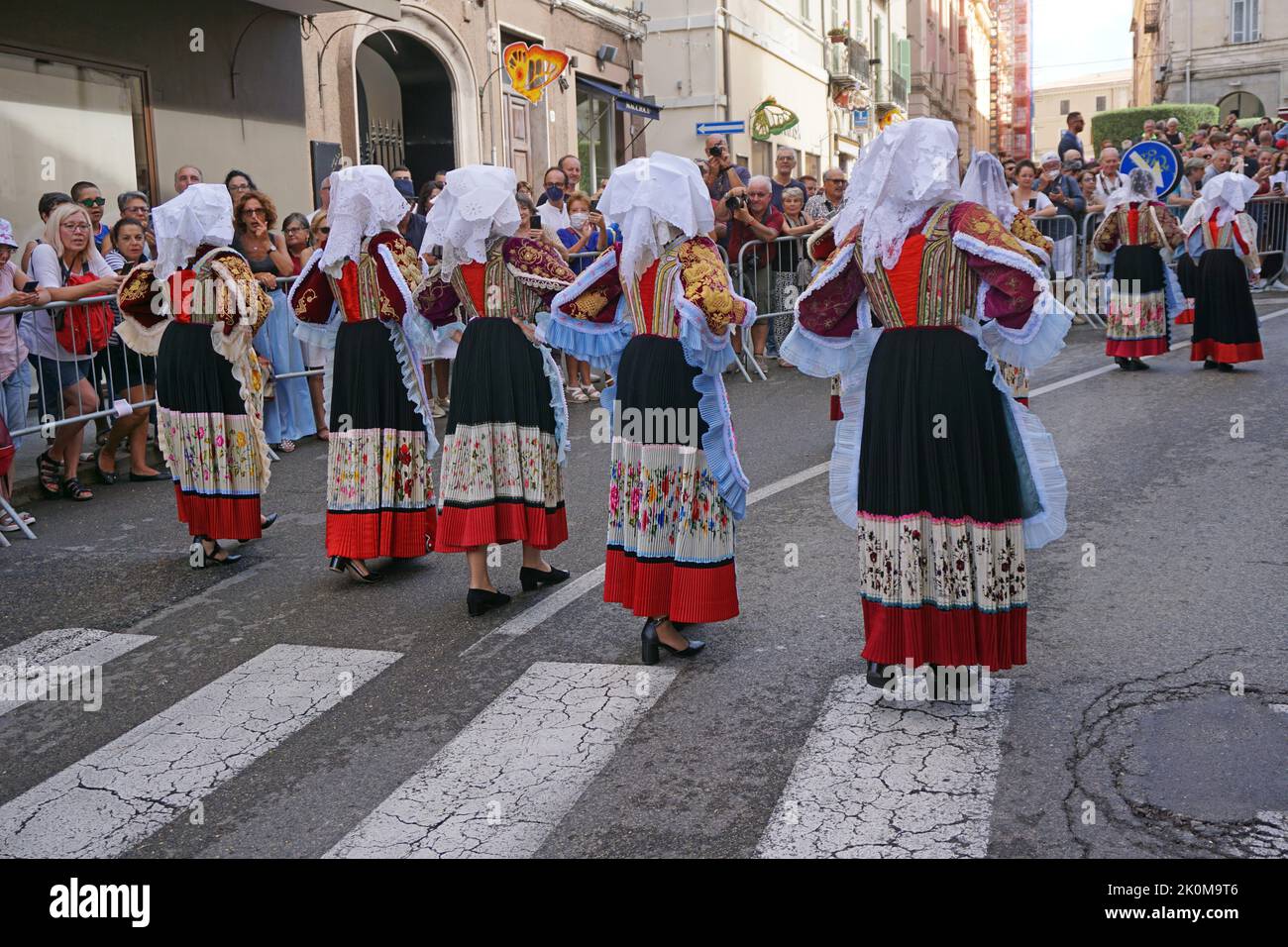 Sassari, Sardinia, Italy. Cavalcata Sarda 2022, traditional parade of ...