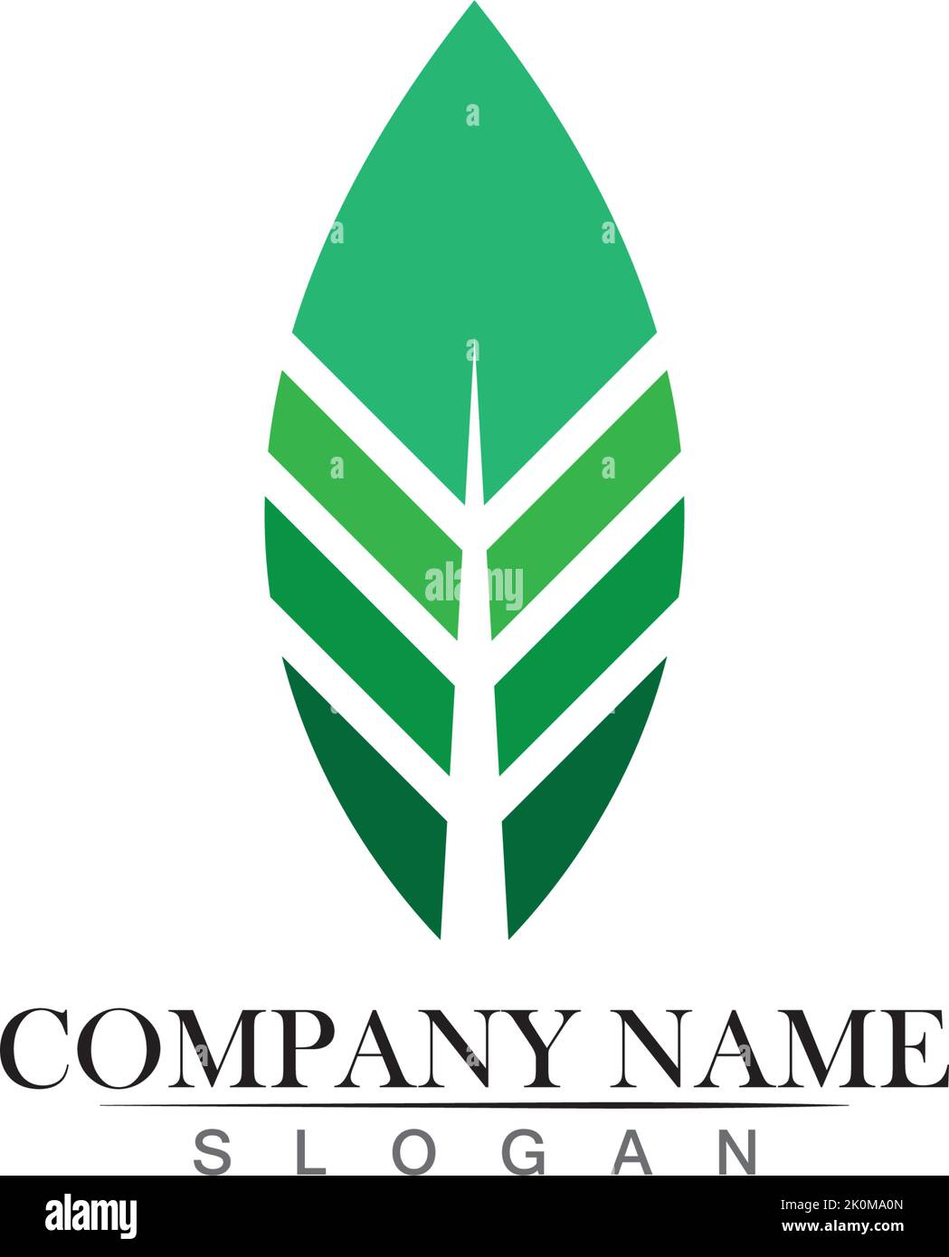 Tree leaf vector logo design eco friendly concept Stock Vector Image & Art - Alamy