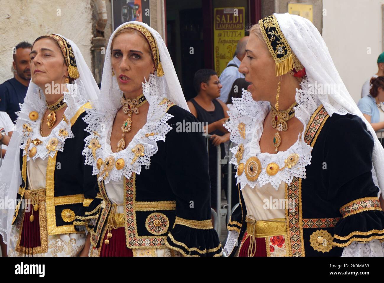 Sassari, Sardinia, Italy. Cavalcata Sarda 2022, traditional parade of ...