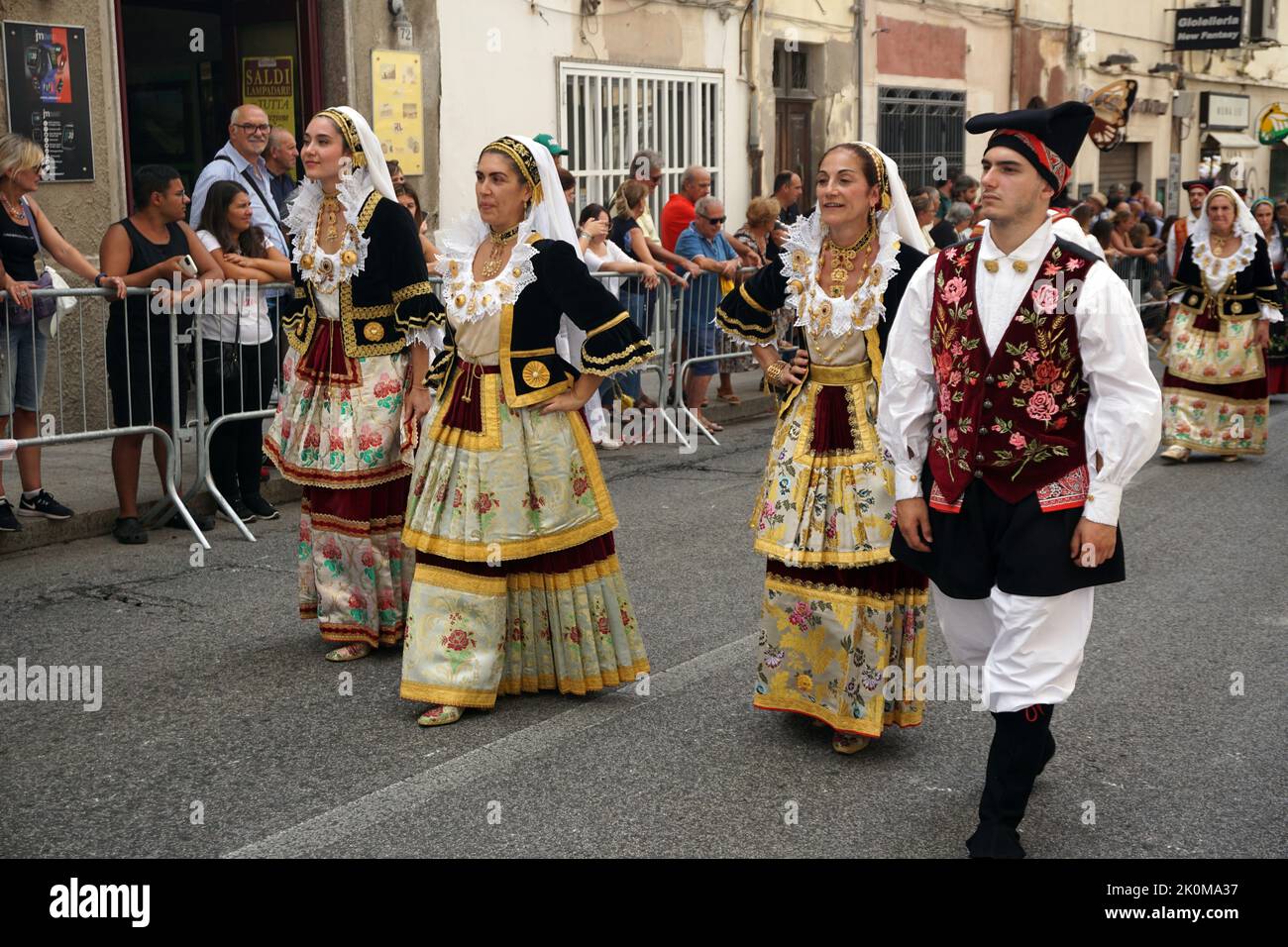 Sassari, Sardinia, Italy. Cavalcata Sarda 2022, traditional parade of ...