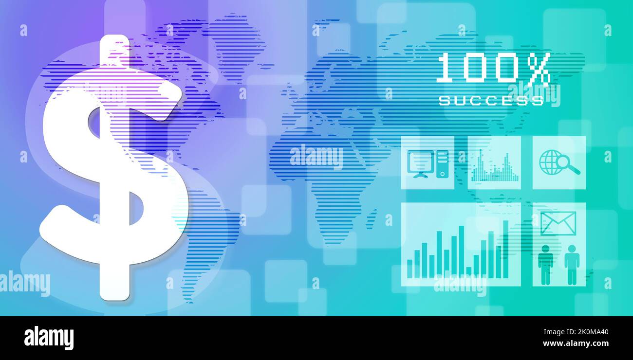 2d rendering usd Dollar symbol Stock Photo - Alamy