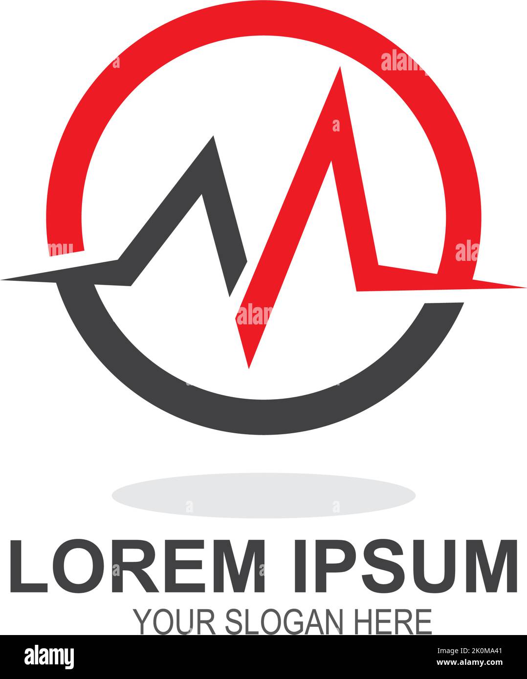 M Letter Logo Template vector illustration design Stock Vector Image ...