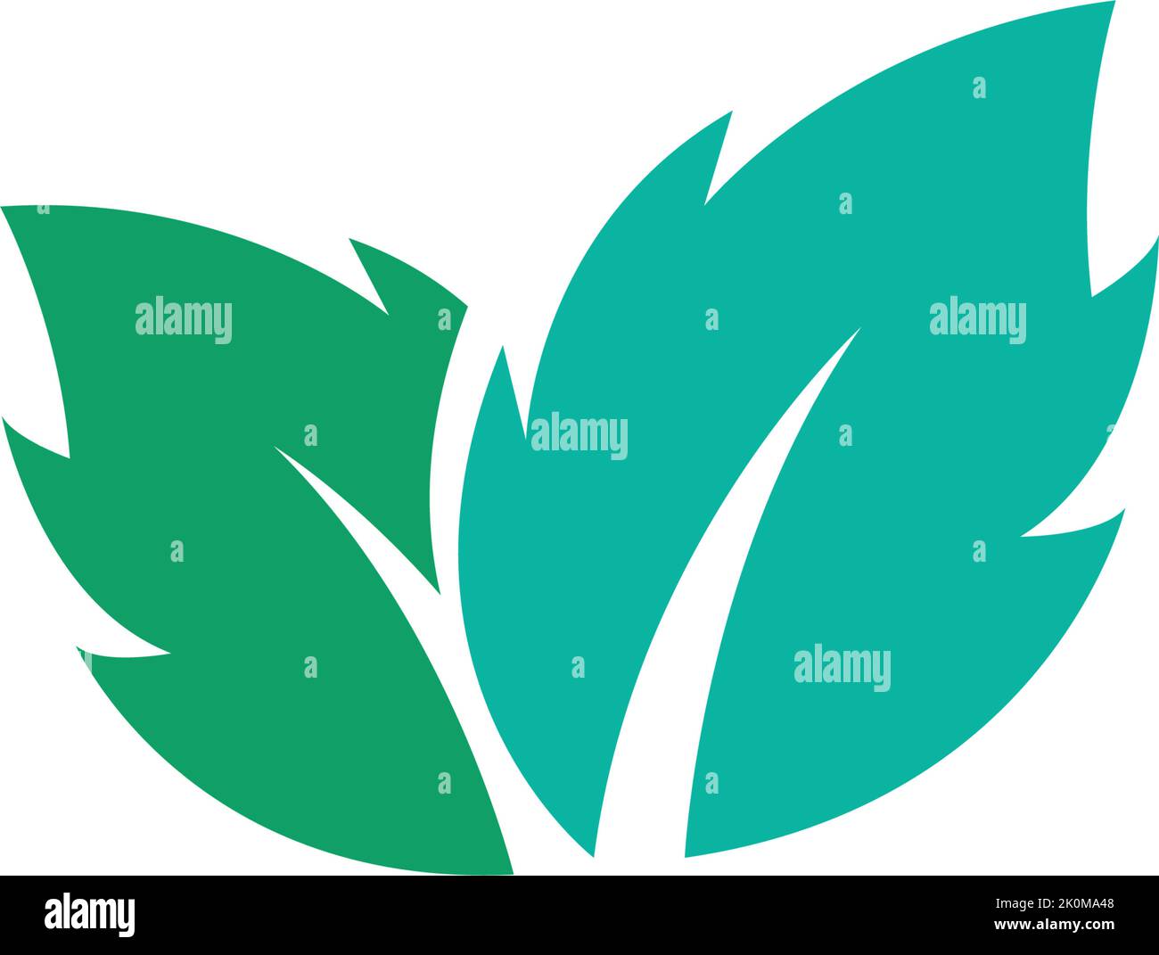 Mint leaves flat vector color icon template Stock Vector Image & Art ...
