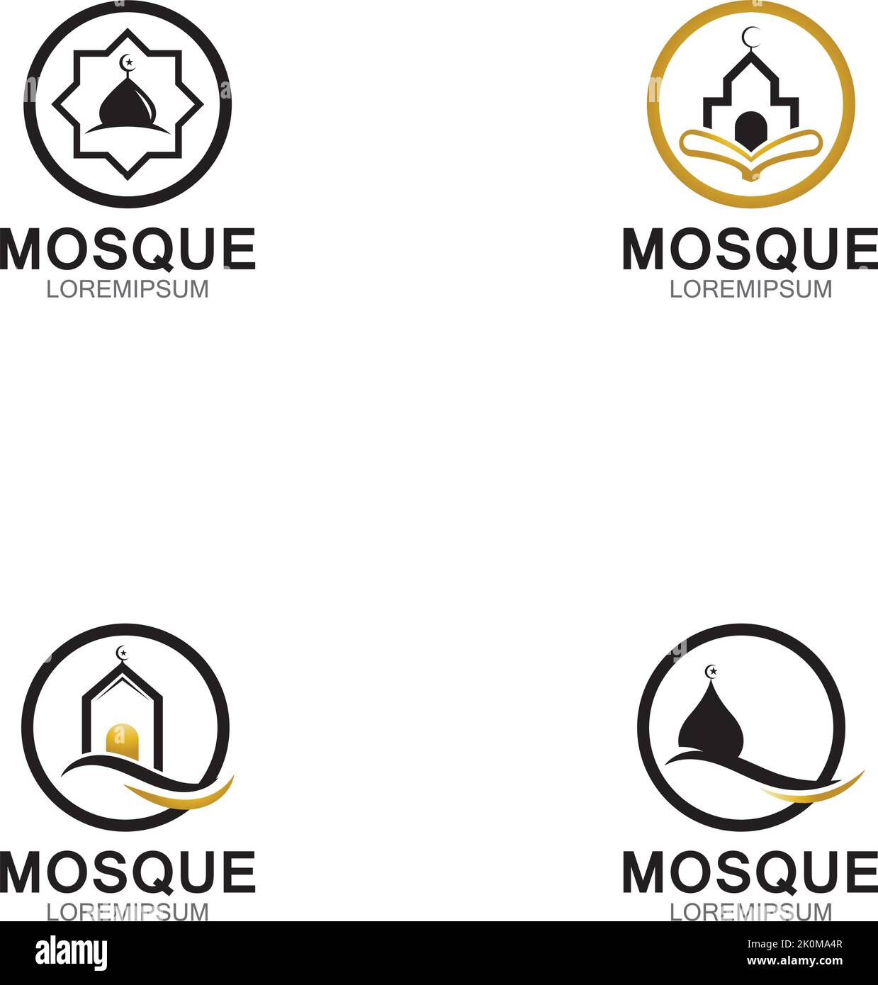 Modern mosque logo symbol or icon template Stock Vector Image & Art - Alamy