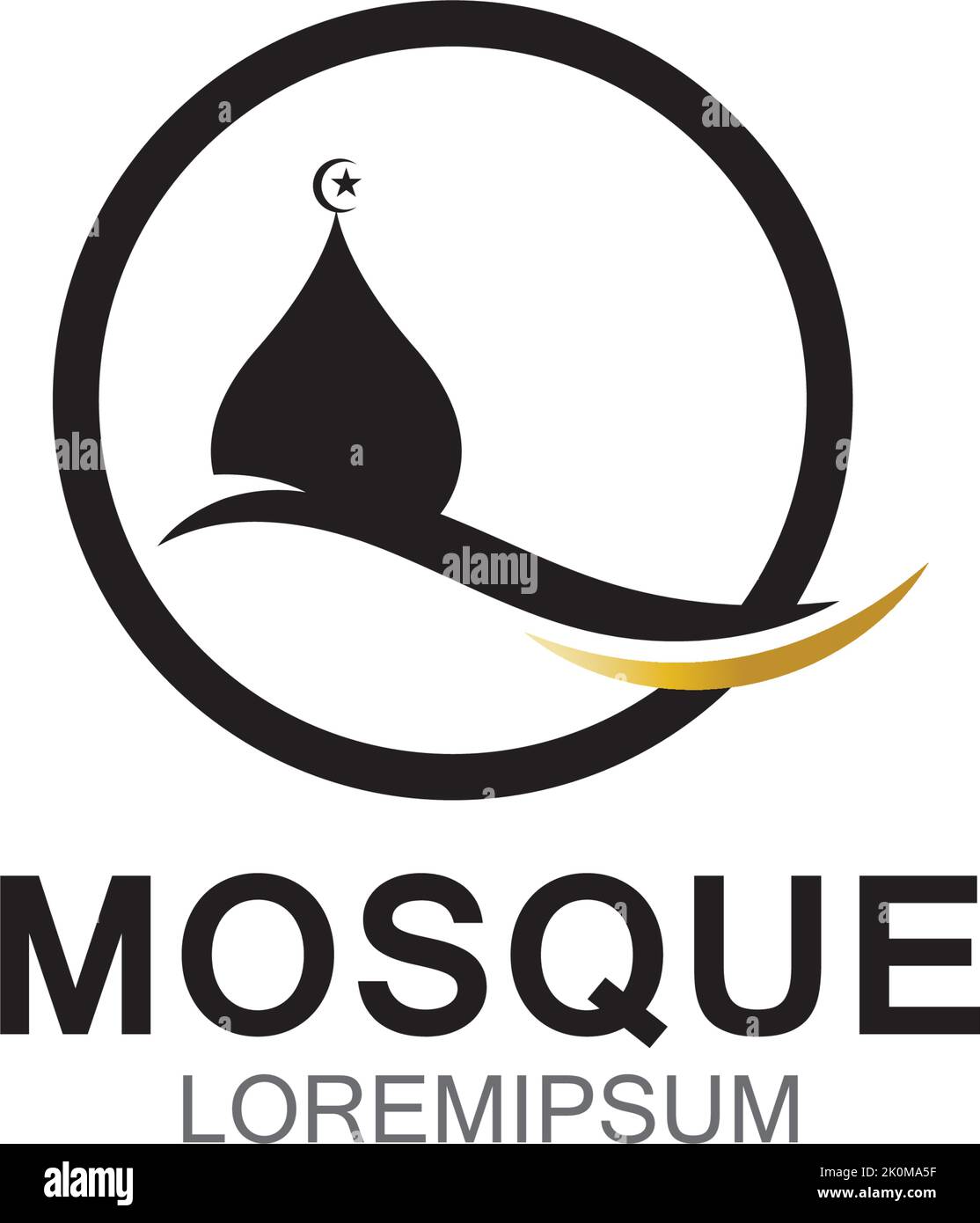 Modern mosque logo symbol or icon template Stock Vector Image & Art - Alamy