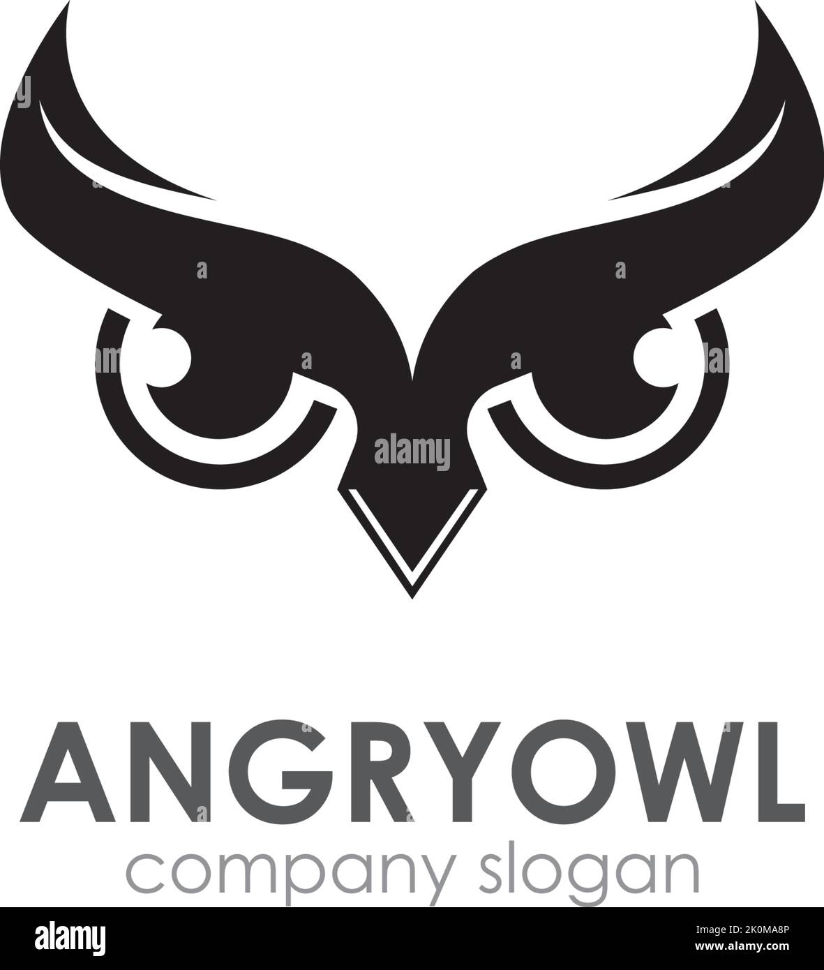 Angry Owl Logo Template Design Vector, Emblem, Design Concept, Creative ...