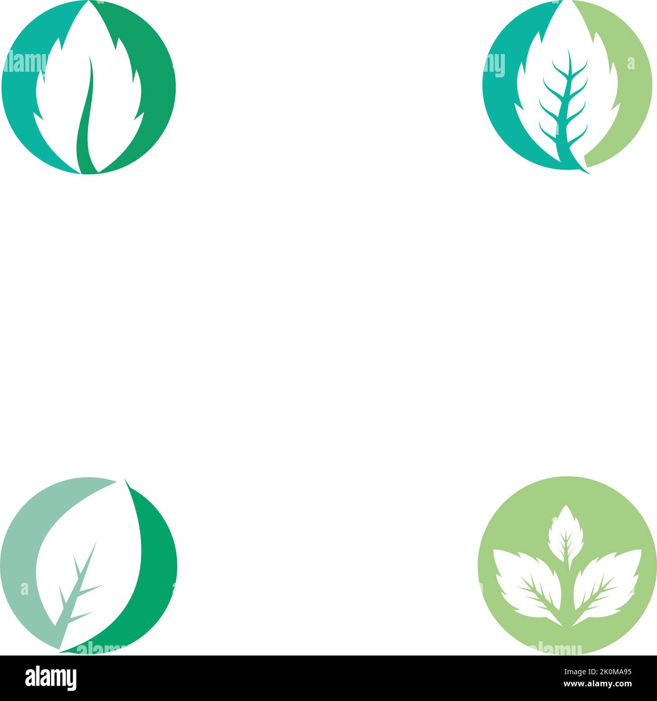 Mint leaves flat vector color icon template Stock Vector Image & Art ...