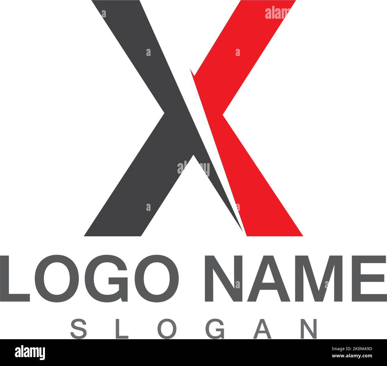 X Letter and X Logo Template vector illustration icon Stock Vector ...