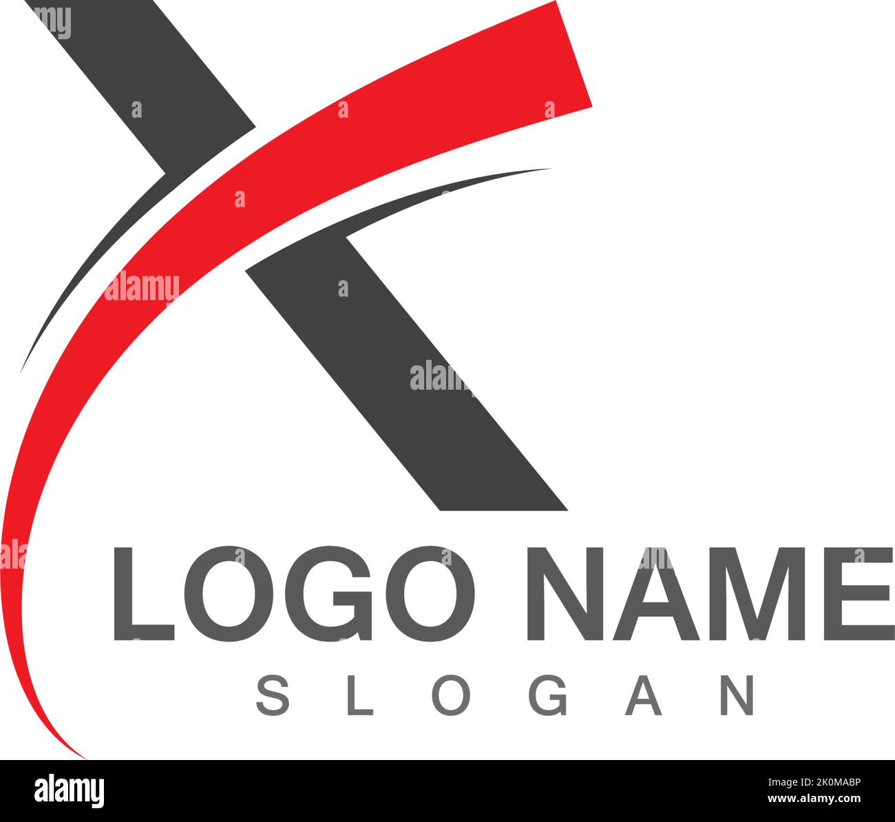 X Letter and X Logo Template vector illustration icon Stock Vector ...